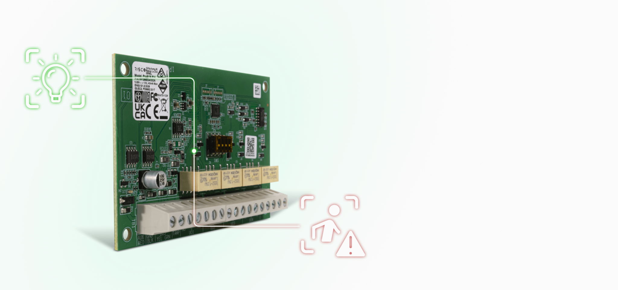 4 Relay Output Expander - RISCO